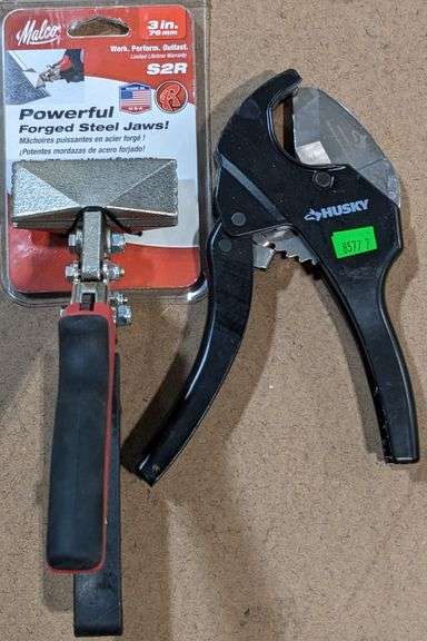 Malco 3" Forged Steel Jaws & Husky 1/4" Ratcheting PVC Cutter - Metzger ...