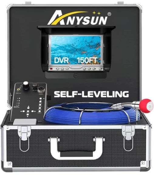 Self Leveling Sewer Camera, Anysun Pipe Inspection Camera Self Leveling ...