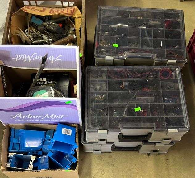 Wire Connector assortment & Hareare assortment with organizers • Misc ...