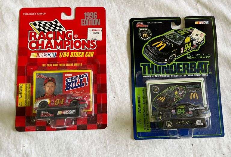 NASCAR Collectible Bill Elliott Miniature Stock Cars including - Micro ...