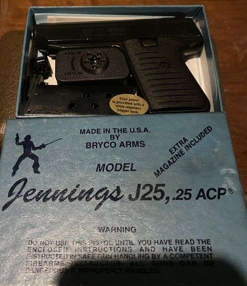 Bryco Arms Model Jennings J25, 25 ACP in box - Metzger Property Services, LLC