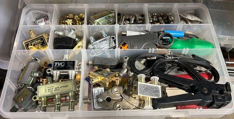 Hardware assortment • PVC Pipe fitting assortment • Organizers • Tote ...