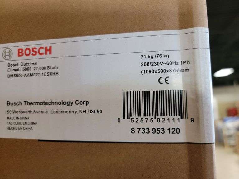 Bosch Climate 5000 27k Max Performance Condenser Multi – BMS500-AAM027 ...