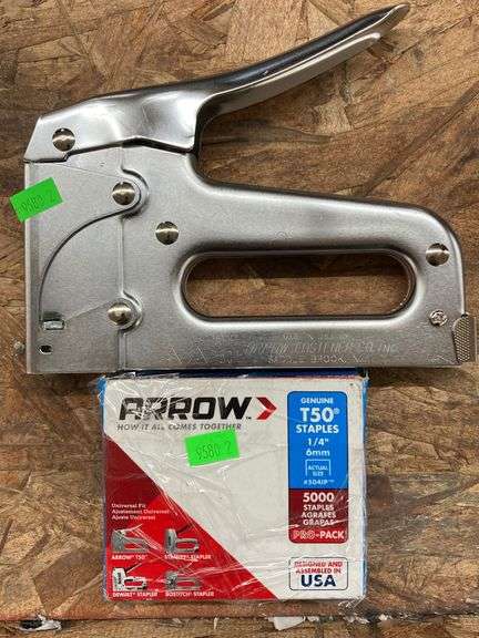 Arrow Stapler Model T50R & Pack of 5,000 T50 Staples - Metzger Property ...