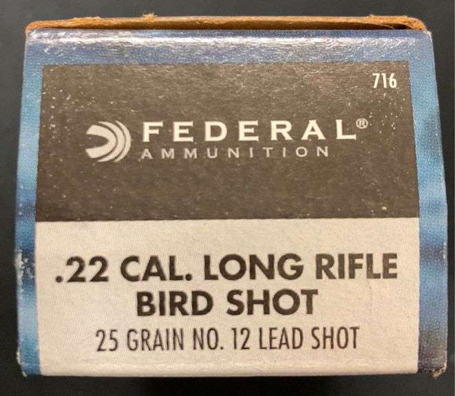 Federal Ammunition Game Shok .22 Cal Long Rifle Bird Shot, 500 Rounds ...
