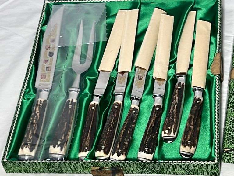 (6) Othello Knives Solingen Germany Rostfrei • Anton Wingen J8 Carving ...