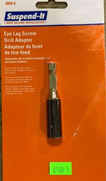 Eye Lag Screw Drill Adapter - Metzger Property Services LLC
