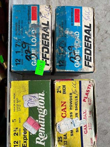 12 gauge shotgun shells 100 plus shells , aluminum box with lid 15x4x4 ...