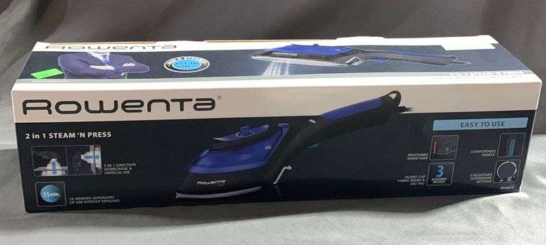 Rowenta 2 in 1 steam n press in box - Metzger Property Services LLC