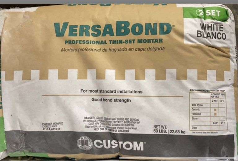 50 lb Bag Custom Building Products VersaBond Gray Fast-setting ...