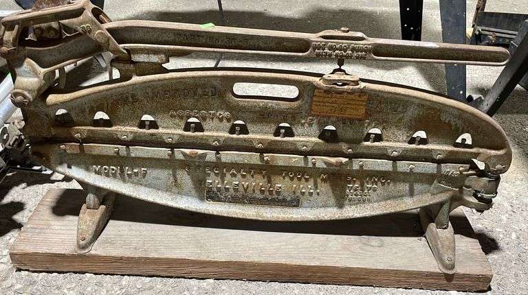 Vintage asbestos shingle cutter - Metzger Property Services LLC