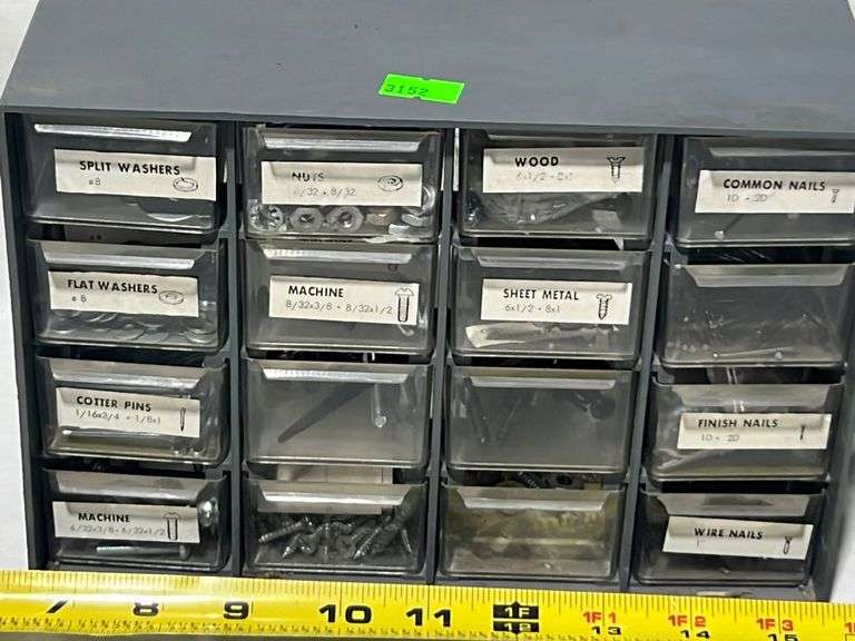 Storage Container with Hardware assortment 9.25”x6.5”x3.5” - Metzger ...