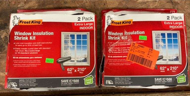 Frost King Window Insulation Shrink Kit Extra Large Indoor 2 Pack- set ...