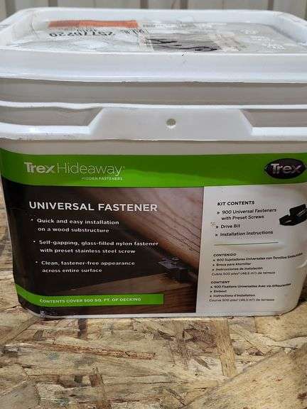 Trex Hideaway Universal Fastener Kit, 900 Universal Fasteners with ...