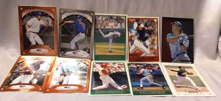 10 Baseball Cards Including Reggie Sanders and Wally Joyner - Metzger ...