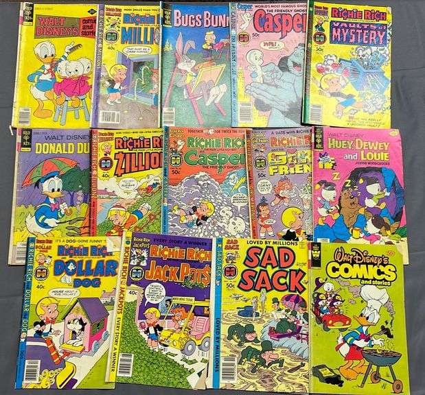 Comic Books Inc. Richie Rich, Casper, Walt Disney, Bugs Bunny - Metzger ...
