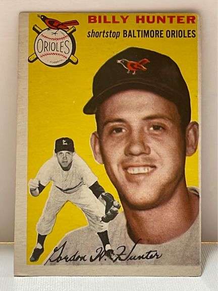 1954 Topps Baseball Card: Billy Hunter #48 - Metzger Property Services, LLC