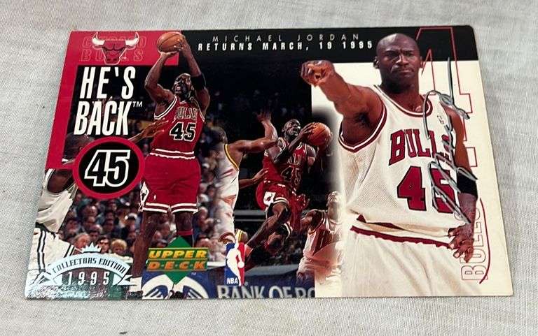 Michael Jordan 1995 Collectors Edition Card - Metzger Property Services LLC
