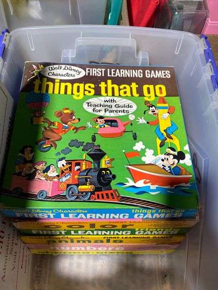 First learning games, sign, Mickey Mouse spin around game & more ...