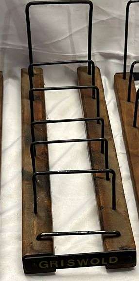 (5) Racks for Cast Iron Cookware including U.S.A. & Griswold, 6”x15” to ...