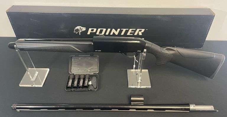 New Pointer Model FT4 Shotgun 12 Gauge with Choke Kit and Key UNFIRED ...