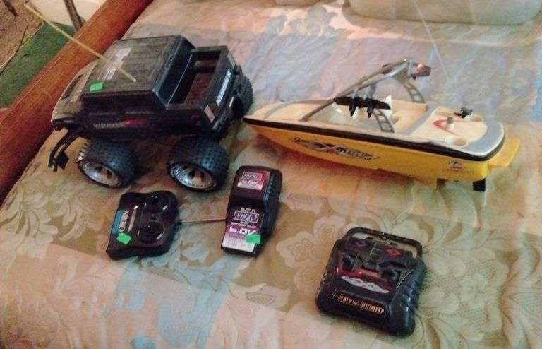 Nikko Radio control truck and new bright boat - Metzger Property ...