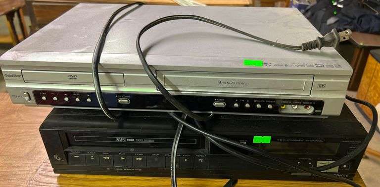 VHS SR 1000 Series Model # 934.53310650 & GoldStar DVD Player/VHS Player Model # GBV441 ...
