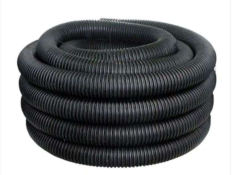 Advanced Drainage Systems 4 in. x 100 ft. Singlewall Perforated Drain ...