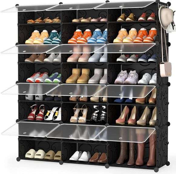 HOMIDEC Shoe Rack Organizer, 8 Tier Shoe Storage Cabinet 48 Pair ...