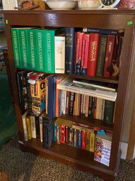 Bookcase 33x10x44" and books - Metzger Property Services LLC