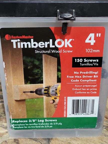 FastenMaster 3/16 in. x 4 in. External Hex Drive, Hex Head Heavy Duty ...