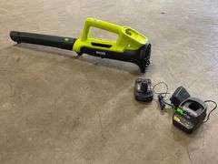 Ryobi ONE+ 18V 90 MPH 200 CFM Cordless Battery Leaf Blower/Sweeper with ...