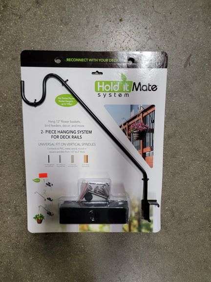 Hold It Mate Multi-Use Hook Kit Hang on a Vertical Deck Railing 18 ...