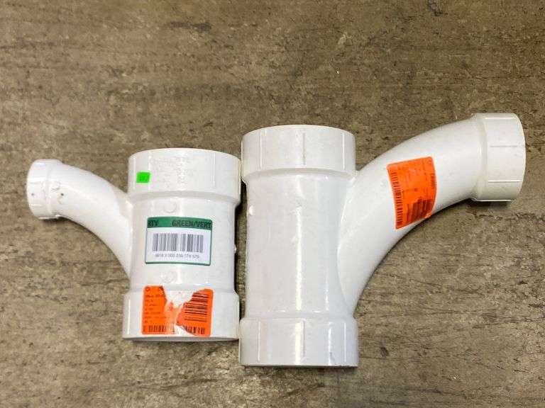 Charolettes Pipes 4 in. x 4 in. x 3 in. DWV PVC Comb Wye and 1/8 Bend ...