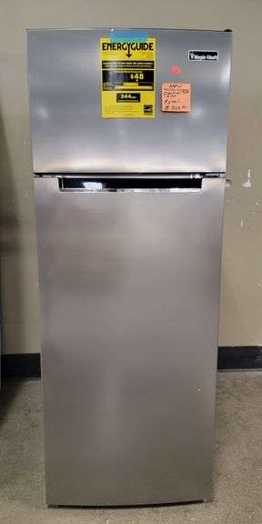 Magic Chef 7.3 cu. ft. 2-Door Mini Fridge in Platinum Steel with ...