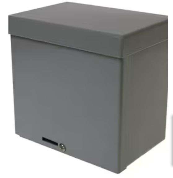 WIEGMANN Gray Metal Weatherproof New Work Standard Enclosure Wall ...