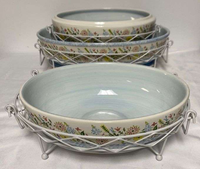 Temptations Banquet Set of Three Serving Trays, 10” 11” and 14 ...