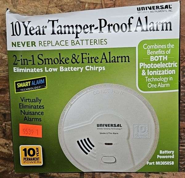Universal 10 year Tamper Proof Smoke& Fire Alarm - Metzger Property ...