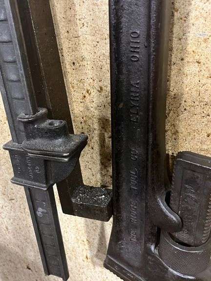 48" pipe wrench, Bar clamps, wrench, pins - Metzger Property Services, LLC