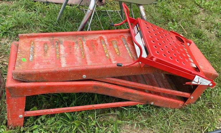 2- Garage ramps, Metal standing platform - Metzger Property Services, LLC
