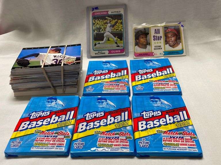 Baseball Card Assortment, Including: Billy Williams, Tod Caree, Joe