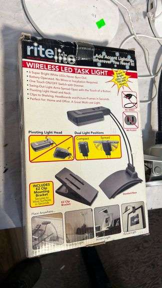 Adjustable lights 30”as shown, clamp on battery operated goose neck ...