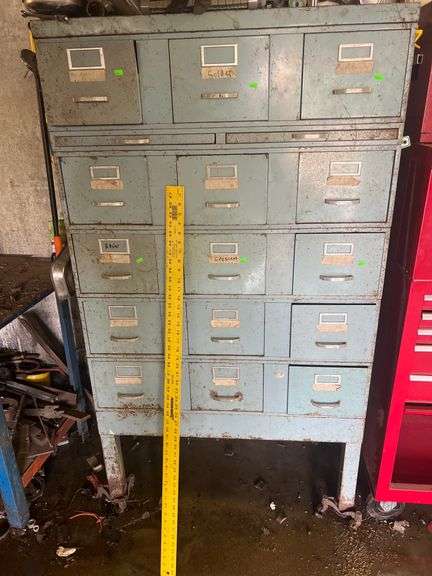 15 Drawer metal filing cabinet - Metzger Property Services LLC