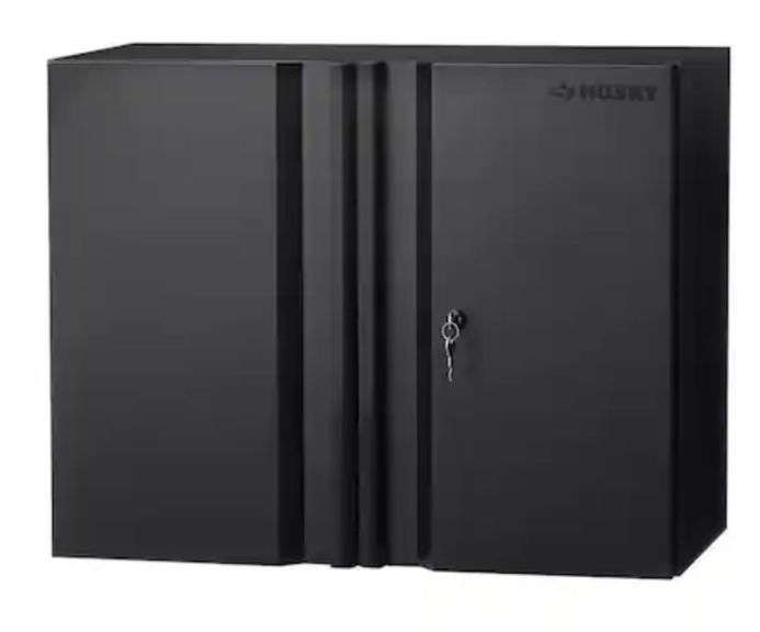 Husky Heavy Duty Welded 20-Gauge Steel Wall Mounted Garage Cabinet in ...