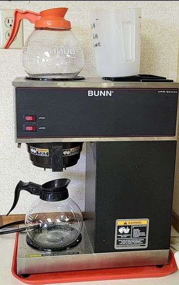 Bunn VPR Series Double Burner Coffee Maker, 20" H x 8.5" L x 16" W ...