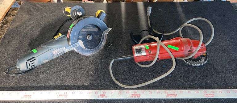 Makita right angle grinder, Chicago electric double cut saw - Metzger ...