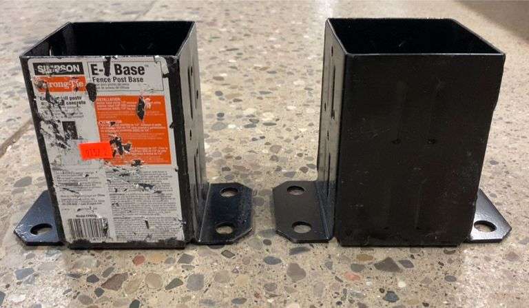 2 - Simpson Strong-Tie E-Z Base Fence Post Base, 4”x4” - Metzger ...
