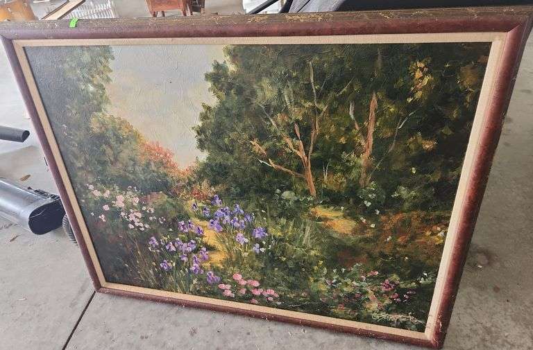 Framed & Signed art work 39x30" - Metzger Property Services LLC