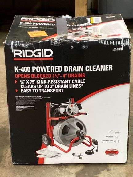 Ridgid K-400 Powered Drain Cleaner - Metzger Property Services LLC
