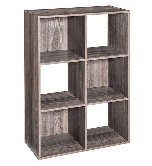 ClosetMaid Cubeicals 6 Cube Storage Shelf Organizer Bookshelf Stackable ...
